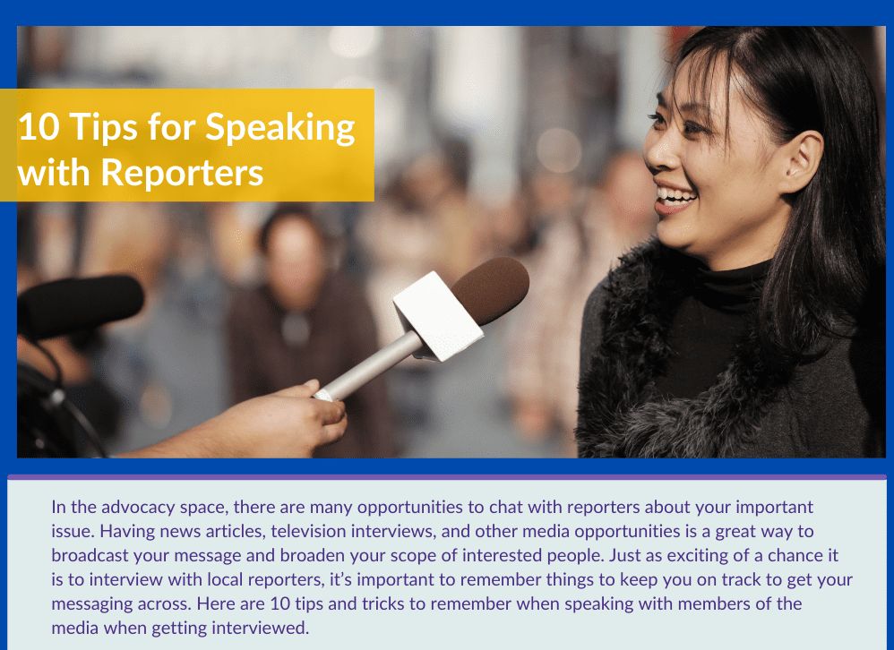 How to Work with Reporters - IDRA Southern Education Equity Network