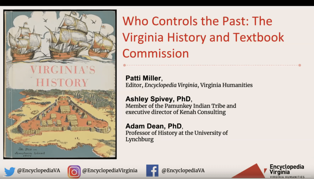 Encyclopedia Virginia Presents: Who Controls the Past: The Virginia ...