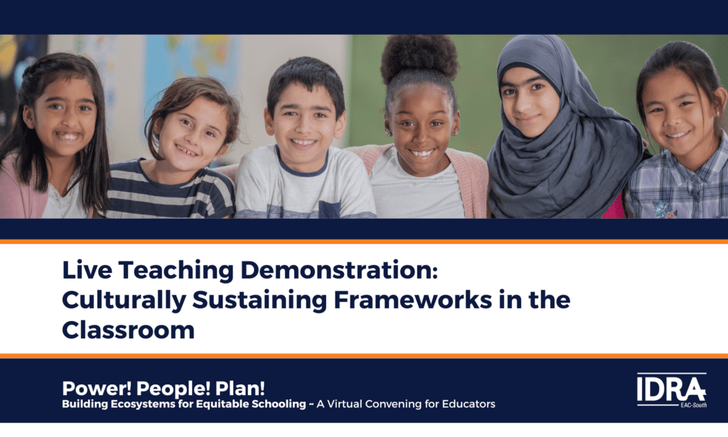 Lesson Plans - IDRA Southern Education Equity Network